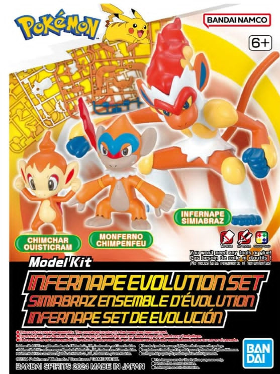 Bandai Pokemon Pokemon Model Kit Infernape Evolution Set - CJ Vogler ...