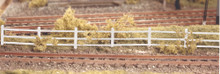 N Gauge 3 Bar Fencing White - C J Vogler & Son