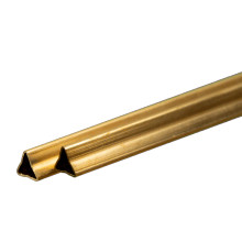 Brass Triangular Tube: 1/4" x 12" Long (2 Pieces) - CJ Vogler & Son Tax