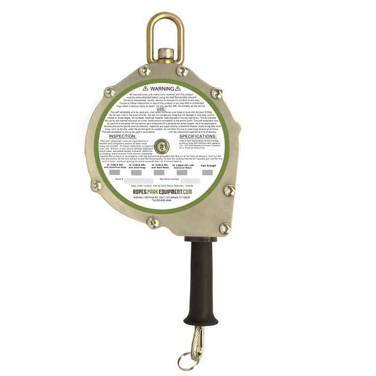 RPE SRL - Self Retracting Lanyard - Ropes Park Equipment