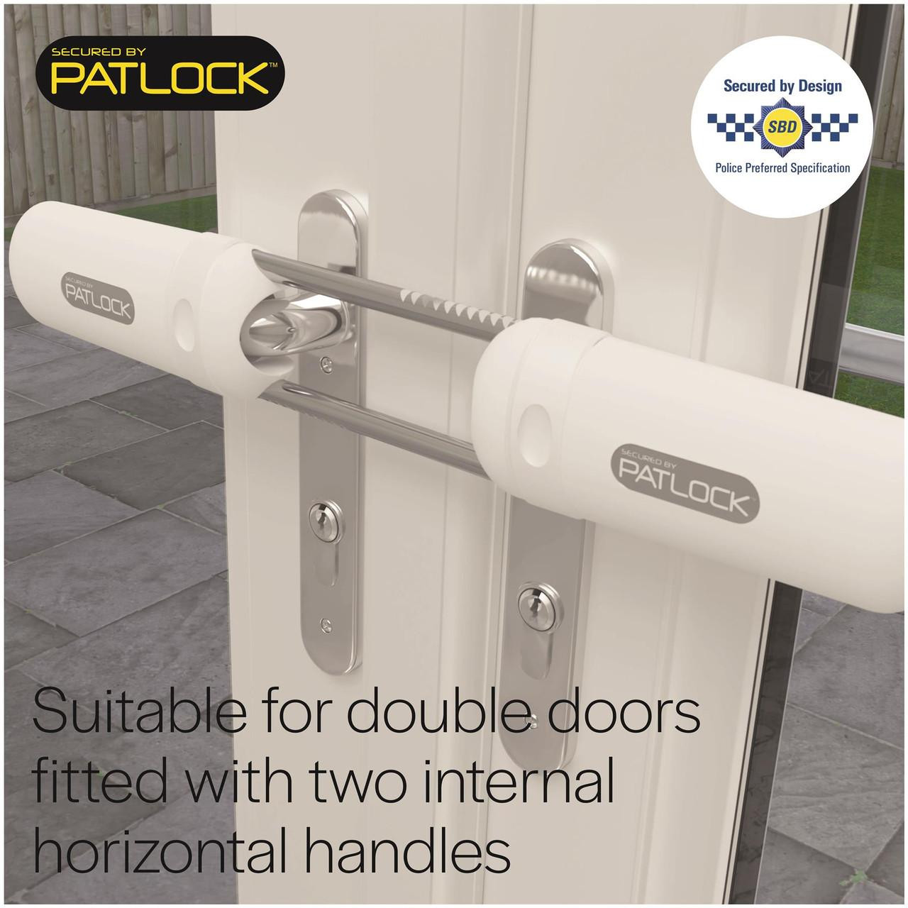 PATLOCK Patio Conservatory French Double Door Lock Security Device