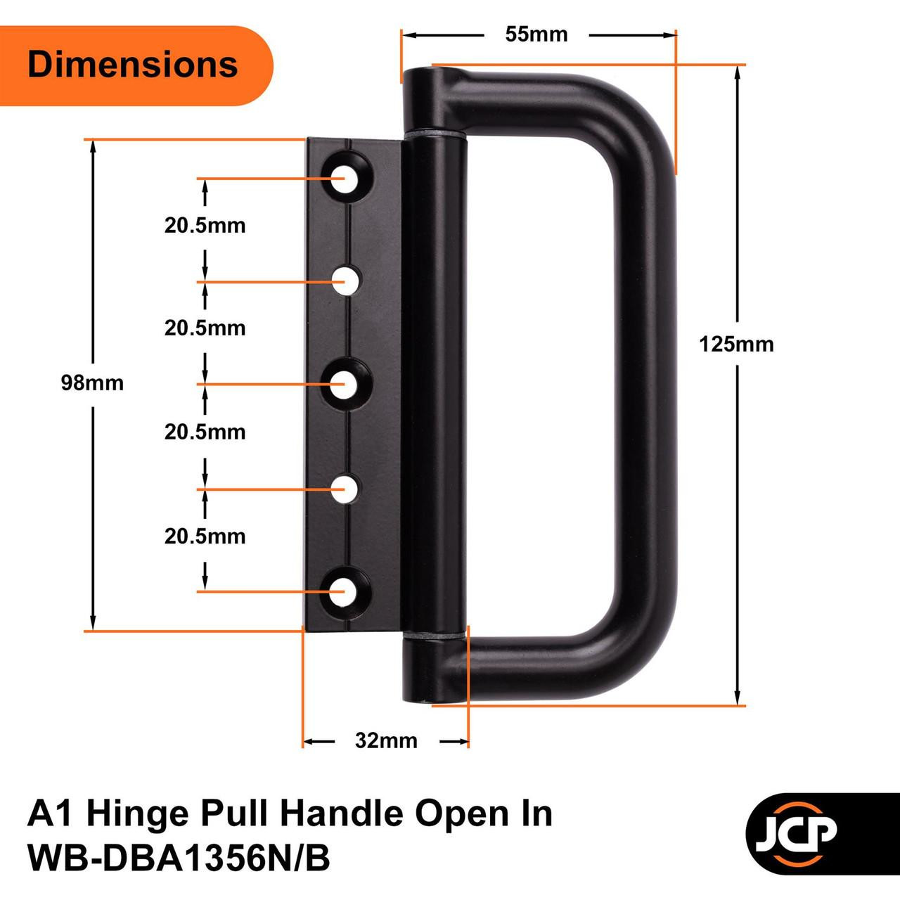 Debar Bi Fold Door Hinge Pull Handle A1 System - JCP Hardware