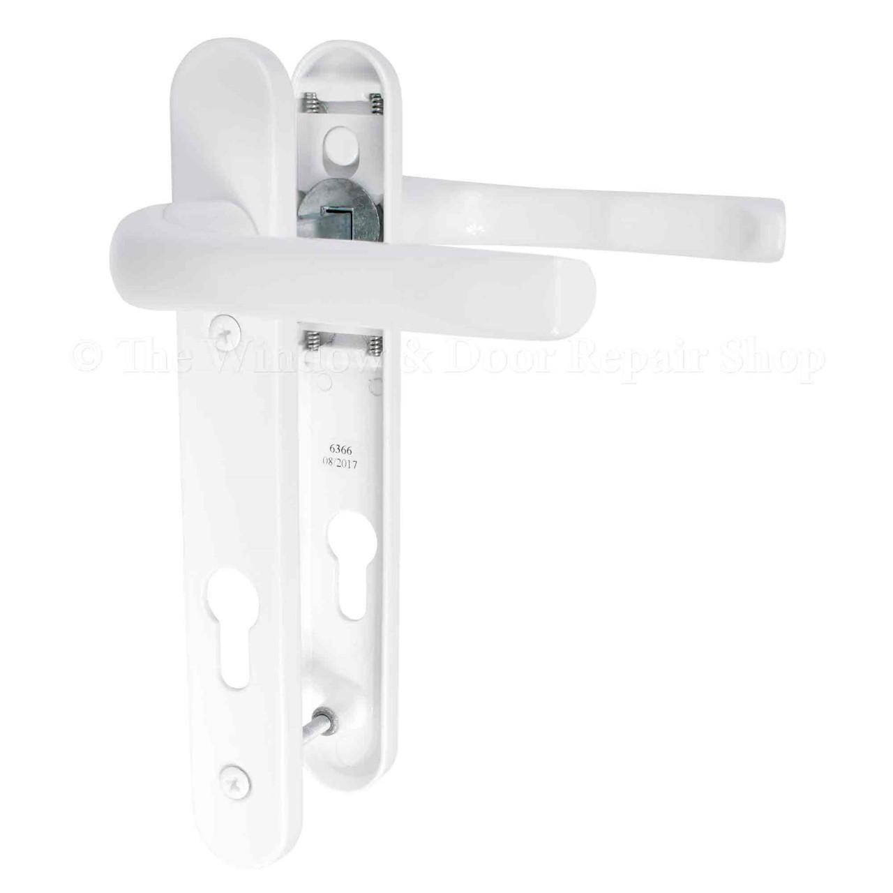 Mila ProLinea UPVC Door Handle Pair 92mm PZ 122mm Fixings - JCP Hardware