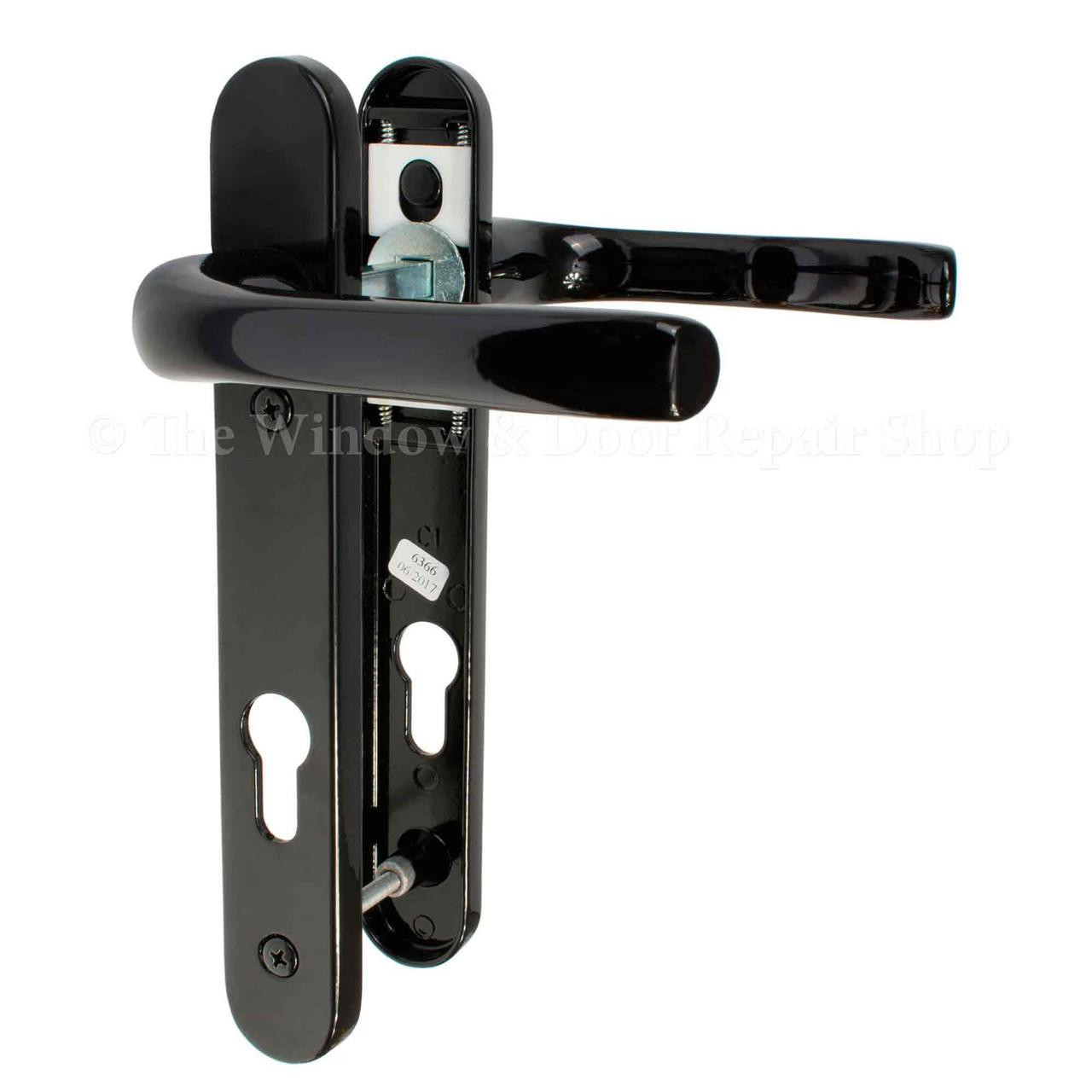 Mila ProLinea UPVC Door Handle Pair 92mm PZ 122mm Fixings - JCP Hardware