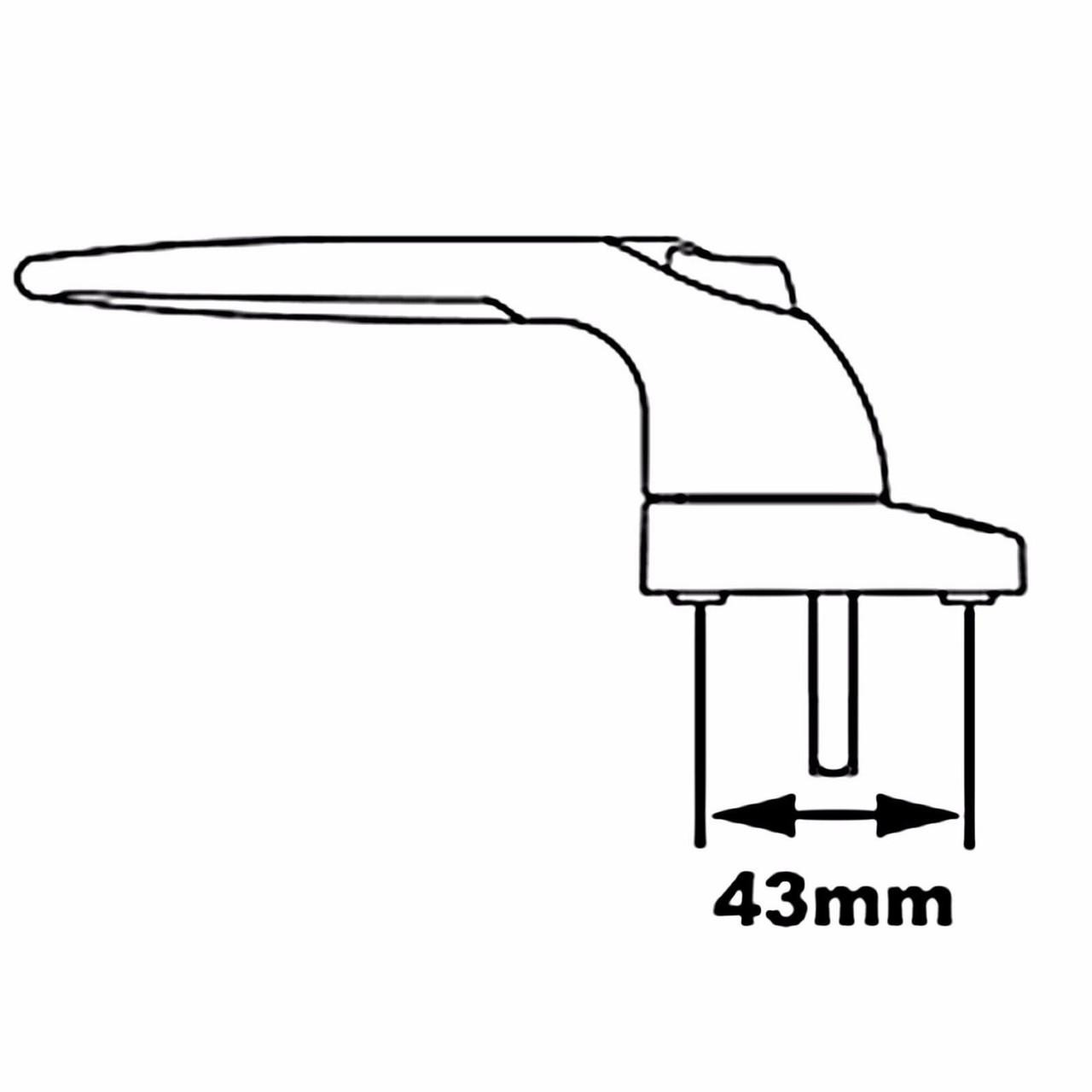 Mila Prolinea uPVC Window Handle Universal Inline Espag Handle - JCP ...