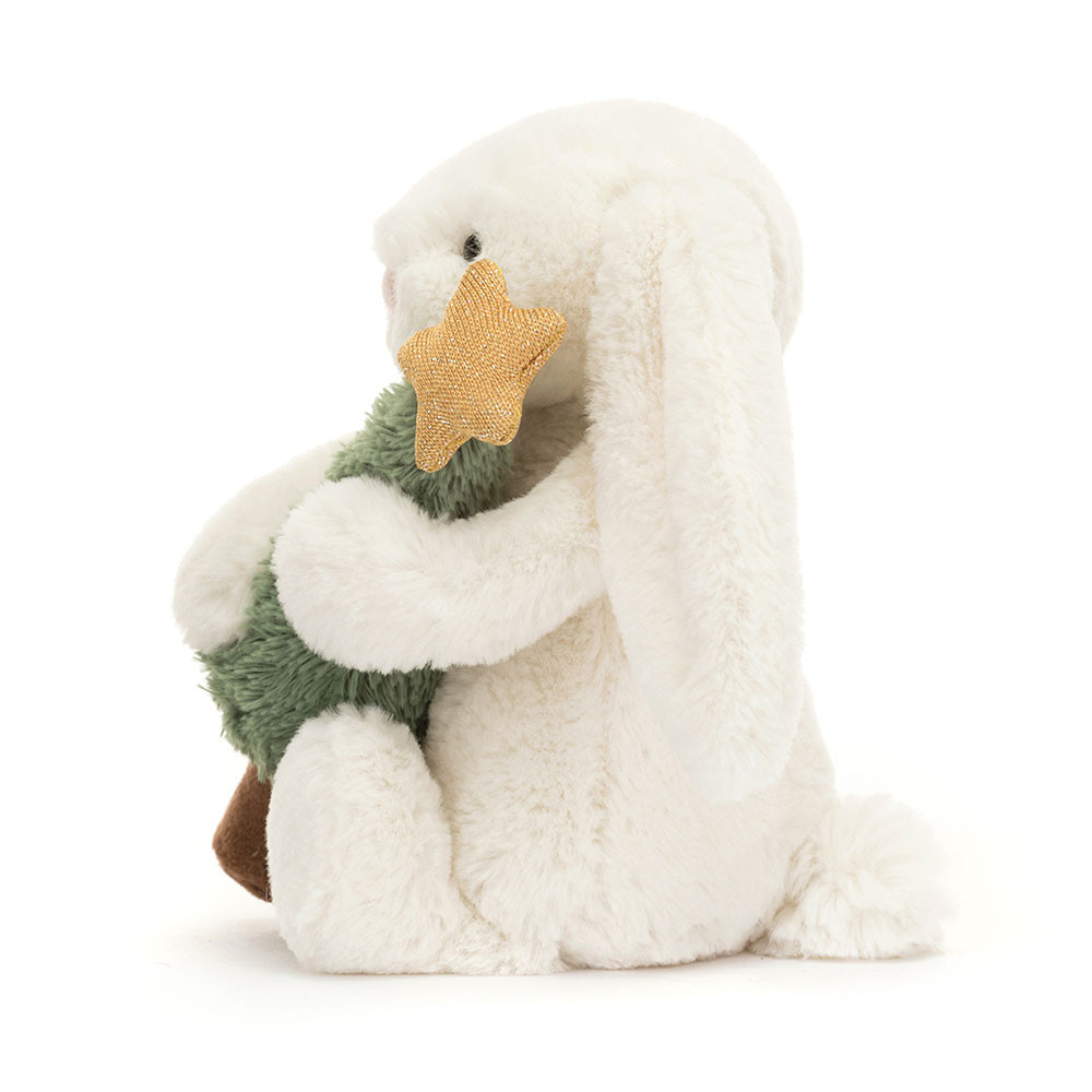 Bashful Bunny with Christmas Tree - Official Jellycat