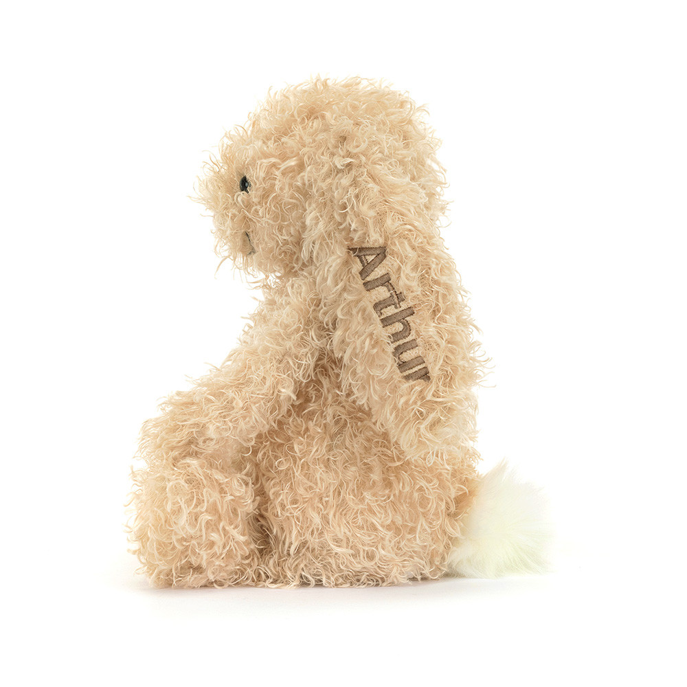 Personalised Bashful Luxe Bunny Curly Original - Official Jellycat