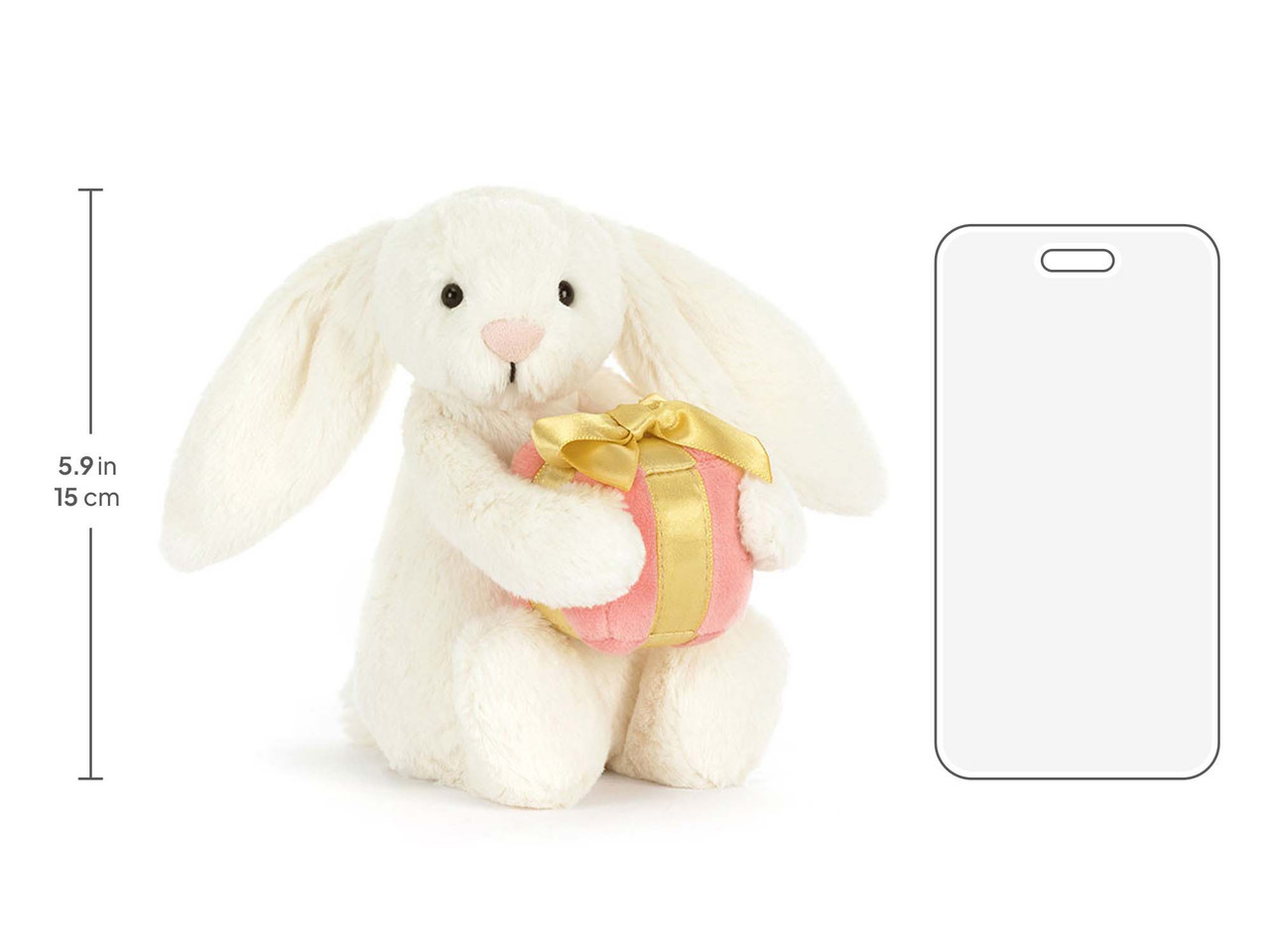 Bashful Bunny with Present - Official Jellycat