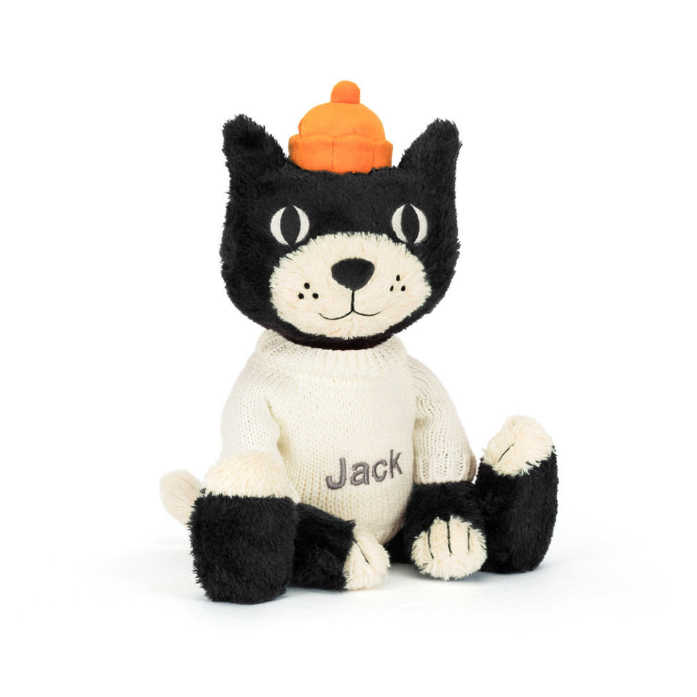 Jellycat Jack with Personalised Cream Jumper - Official Jellycat