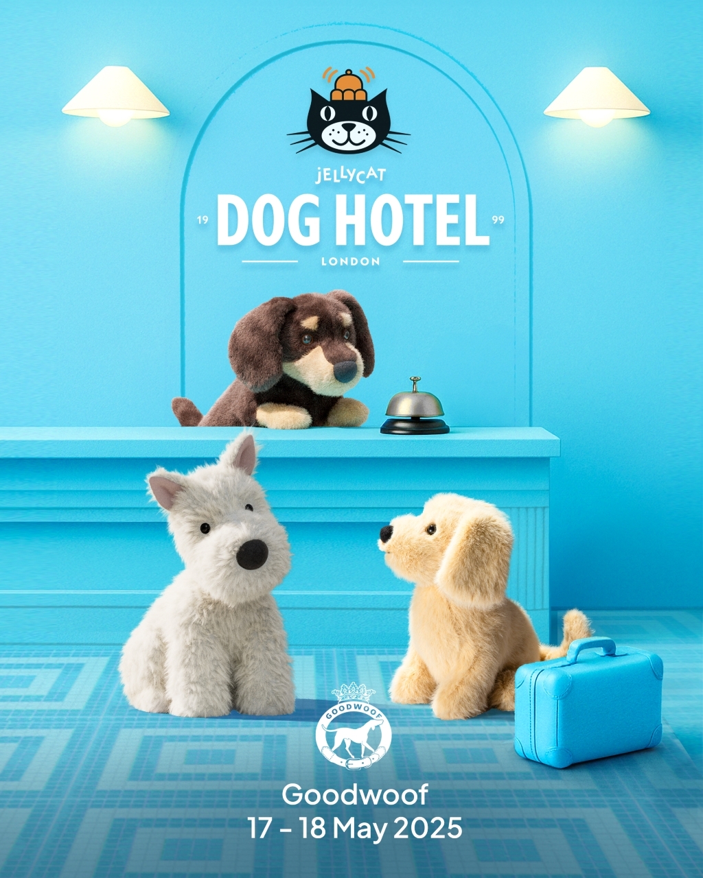 Jellycat Dog Hotel Experience At Goodwoof
