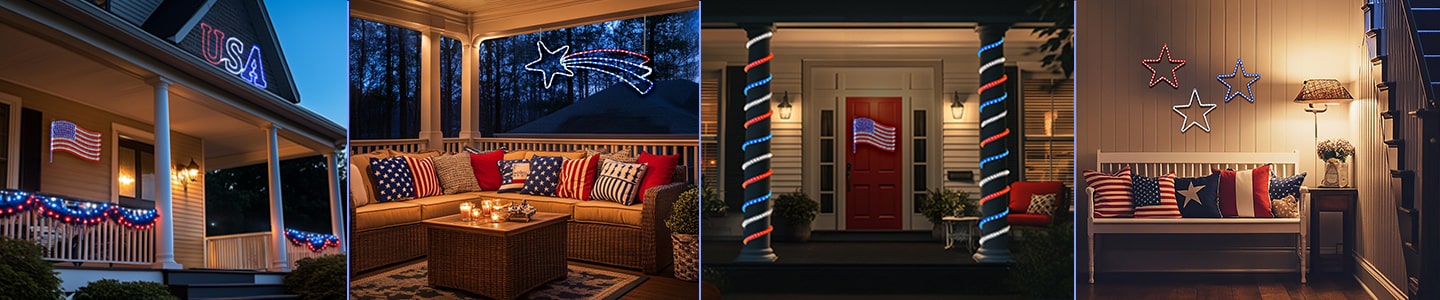 Patriotic Lights & Decorations | Birddog Lighting