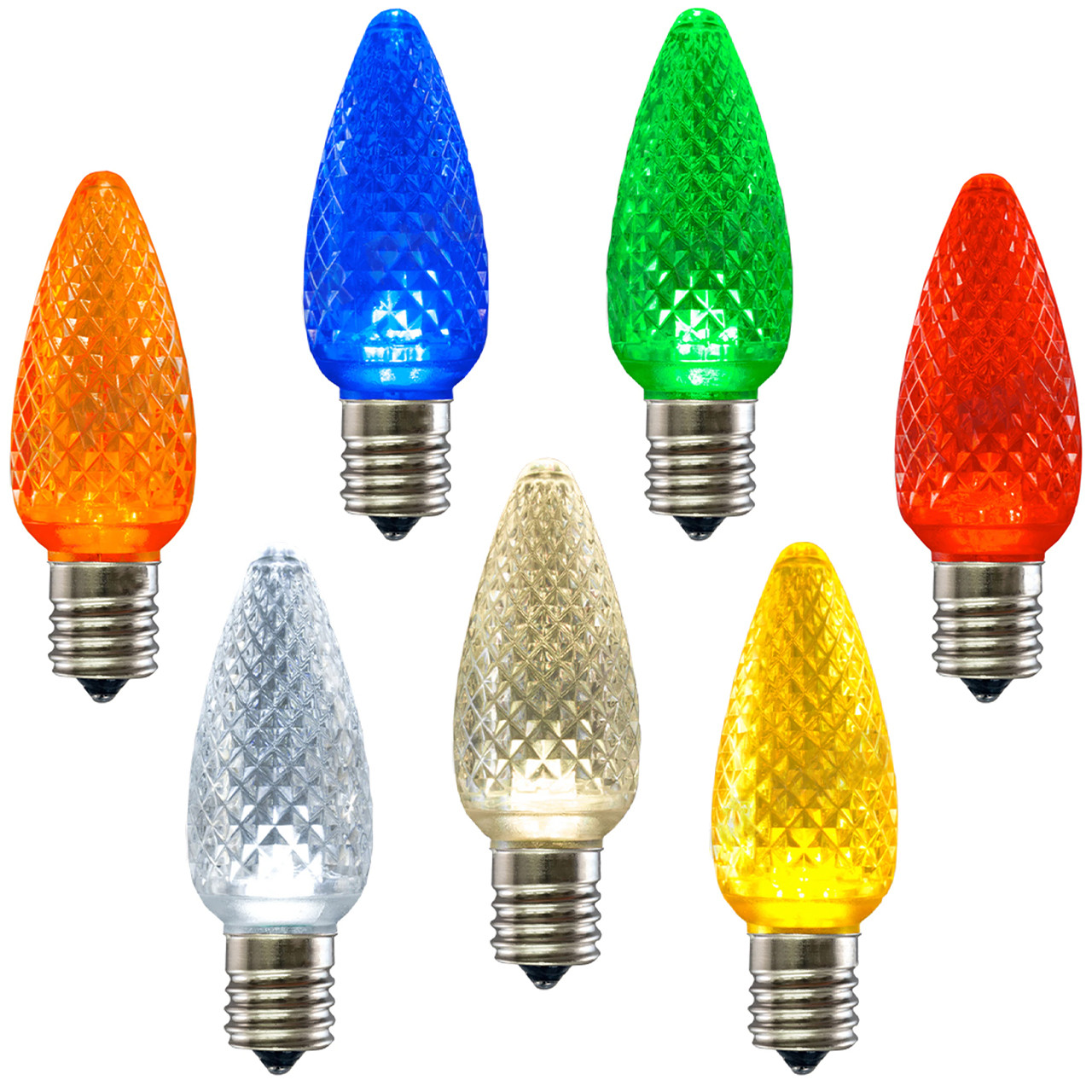 C9 Twinkle LED Bulbs 25 Pack E17 Base | Birddog Lighting
