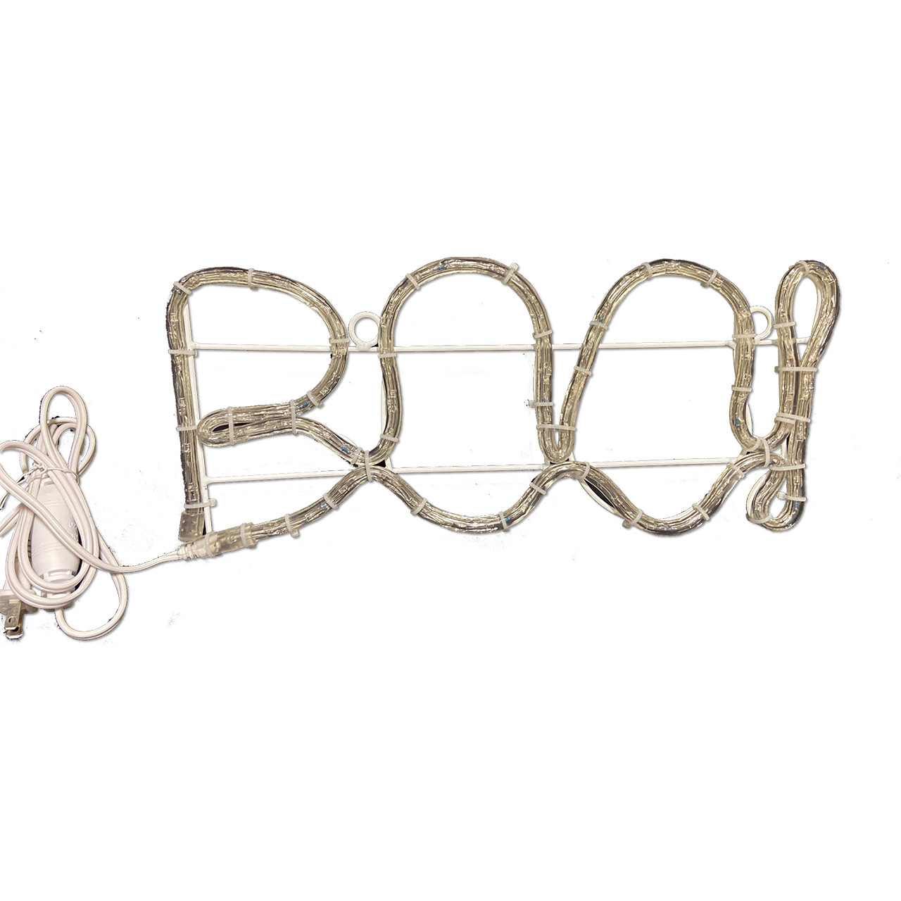 LED Rope Light Halloween BOO Sign Motif - Birddog Lighting