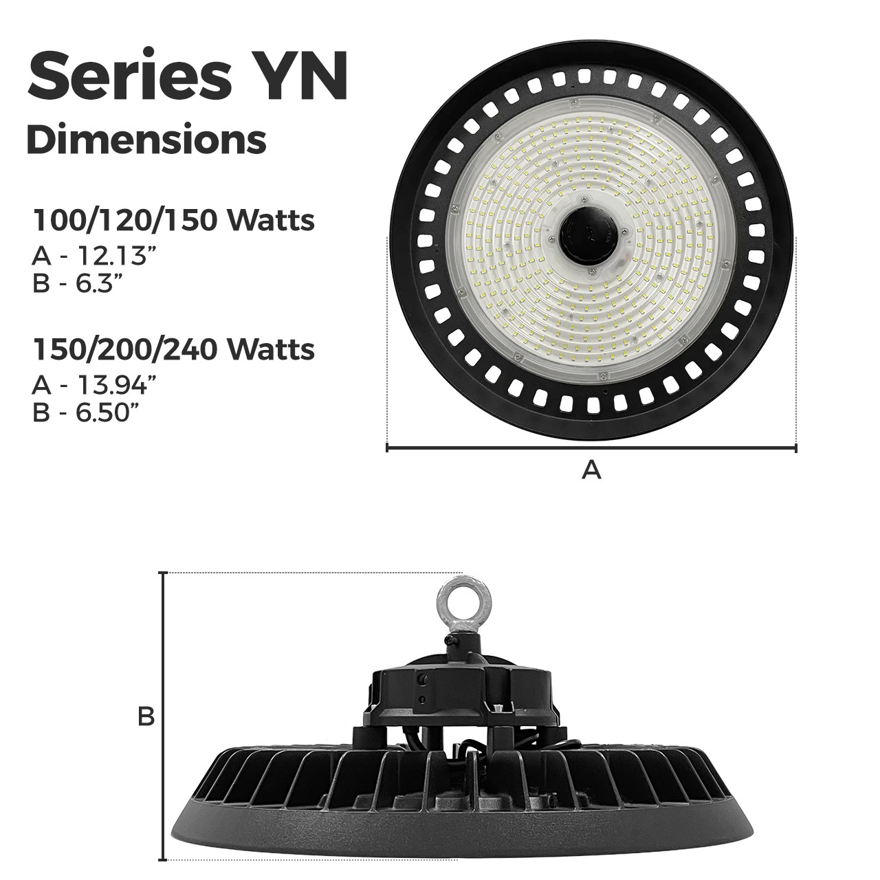 LED UFO High Bay Light (120W-240W) - Birddog Lighting