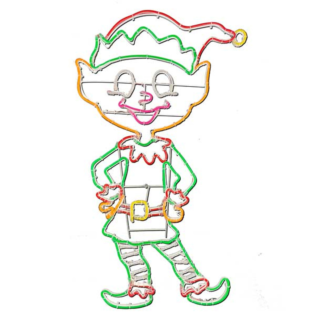 LED Neon Christmas Girl Elf Sign | Birddog Lighting