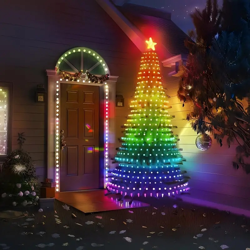Smart LED RGB Christmas Tree Lights | Birddog Lighting