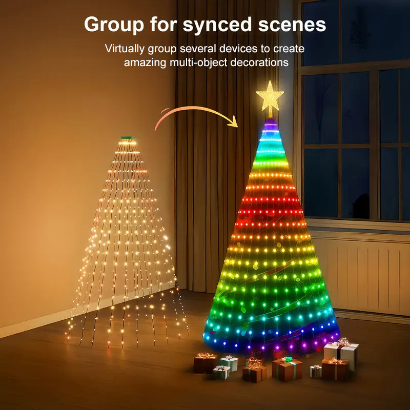 Smart LED RGB Christmas Tree Lights | Birddog Lighting