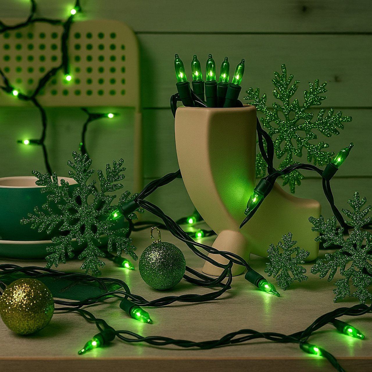 LED M5 String Lights Pink, Green, Red | Birddog Lighting