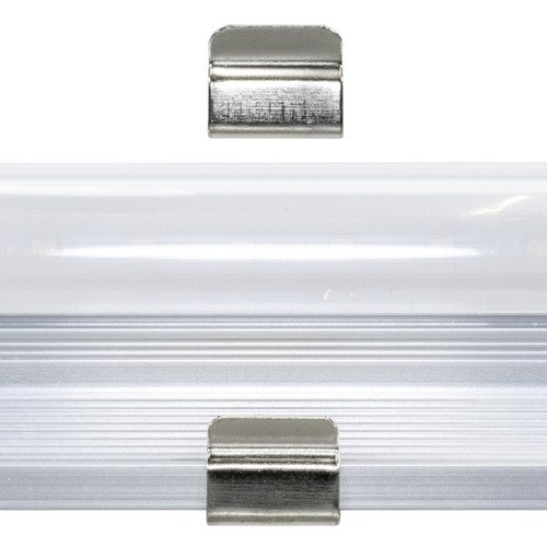 Integrated LED T8 Light Fixture Mounting Clips (2-Pack)