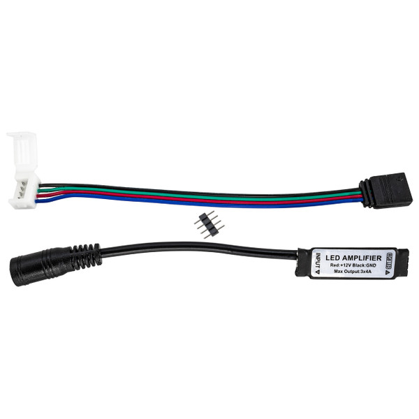 12 Volt RGB LED Strip Light 12 Amp Mini Amplifier - Birddog Lighting