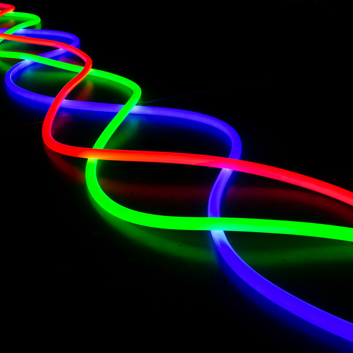 24V RGB 360 Round LED Neon Rope Light 16.4' | Birddog Lighting