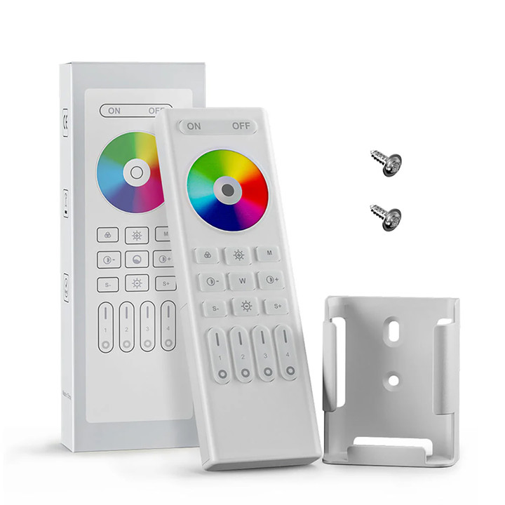 4-Zone RGB RF Touch Remote Control 2.4GHz | Black or White Remote