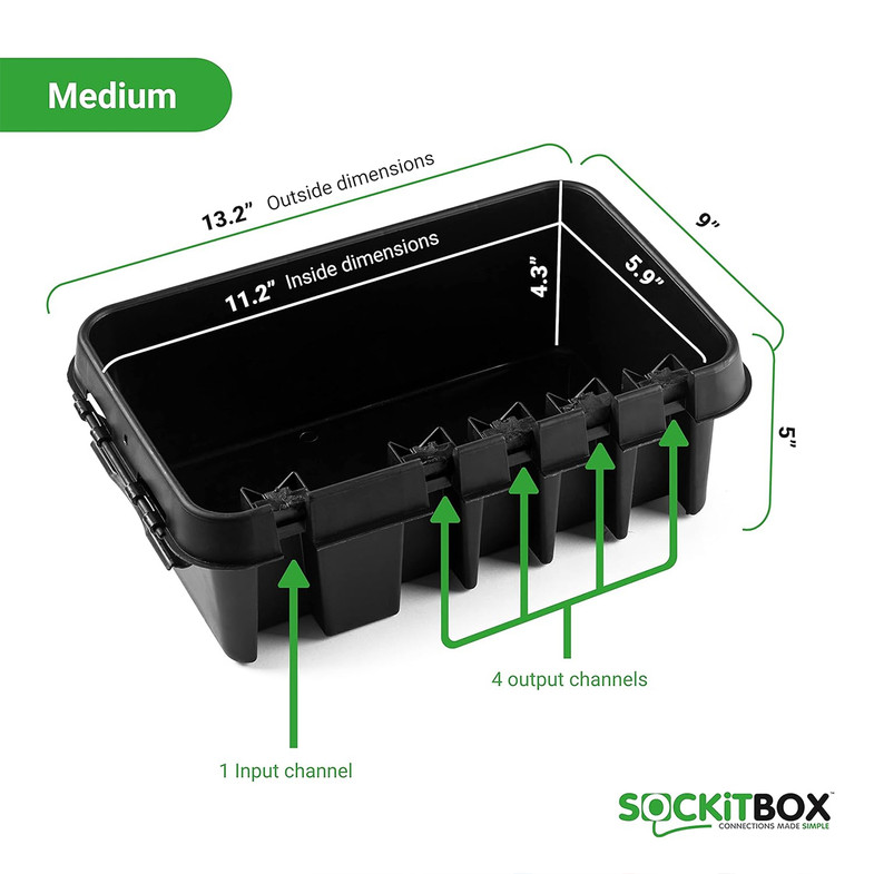 SOCKiTBOX Weatherproof Connection Dry Box - Birddog Lighting