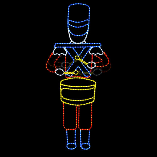 6-Foot LED Toy Soldier | Drumming Soldier Light Motif