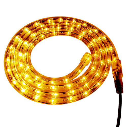 Custom Cut Yellow 120V LED Rope Light - Birddog Lighting