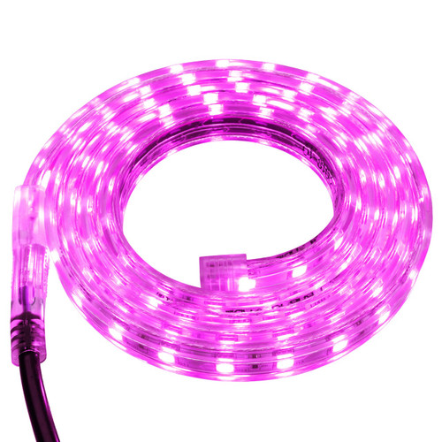 Custom Cut 120V 5050 Pink LED Strip Light - Birddog Lighting