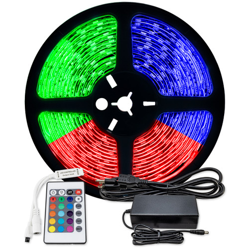 Color Changing LED Strip Light Kit | RGB LED 5050 Strip Lighting