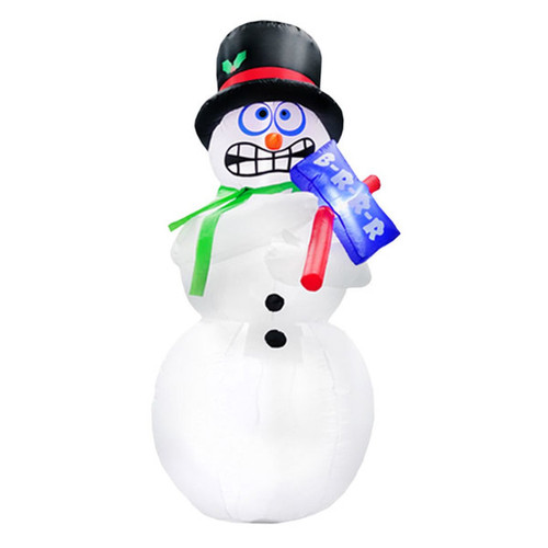 6' Shivering Snowman Christmas Inflatable | Birddog Lighting