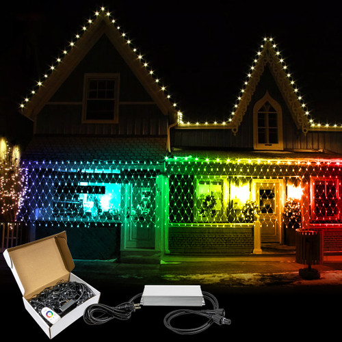 400 LED RGB Chasing Net Lights Bundle | Birddog Lighting