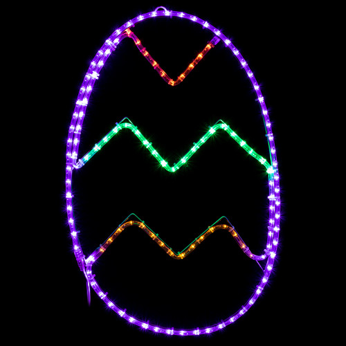 LED Rope Light Easter Egg Decoration 24" | Birddog Lighting