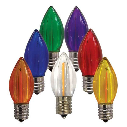 C9 Single Filament LED Bulbs - E17 Base | Birddog Lighting