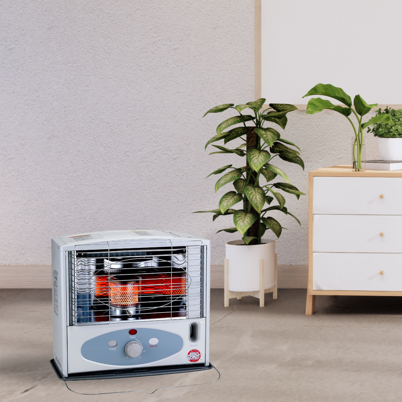 Kero World Radiant Kerosene Heater with Glass Burner KW-11F