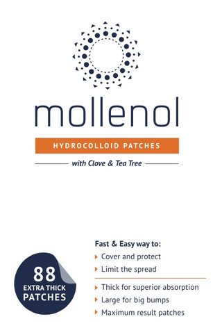 Mollenol hydrocolloid patches
