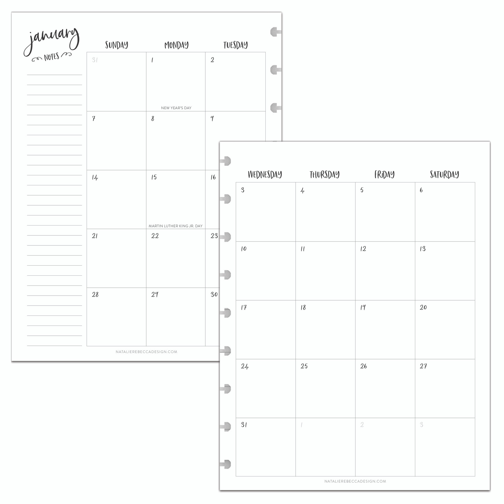 Weekly Calendar | Vertical