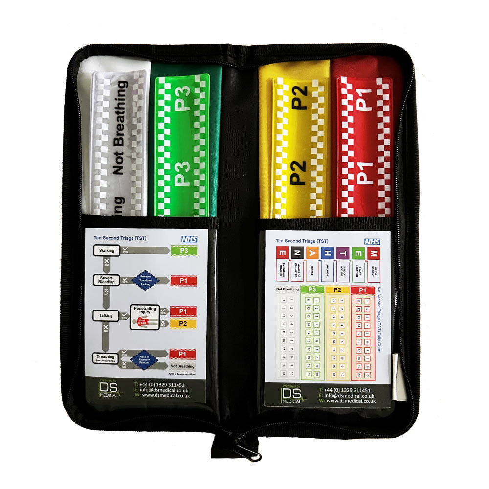 NHS Ten Second Triage Slap Bands | Casualty Identification | DS Medical