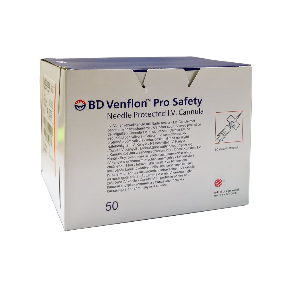 BD Venflon Pro Safety IV Cannula (Box 50) | DS Medical