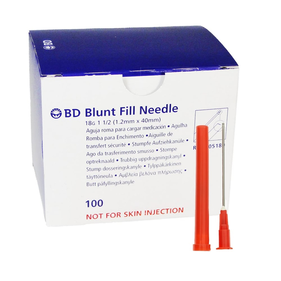 Blunt Fill Needles 18g (Box 100) | DS Medical