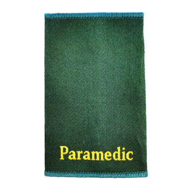 Green Paramedic Epaulettes | DS Medical