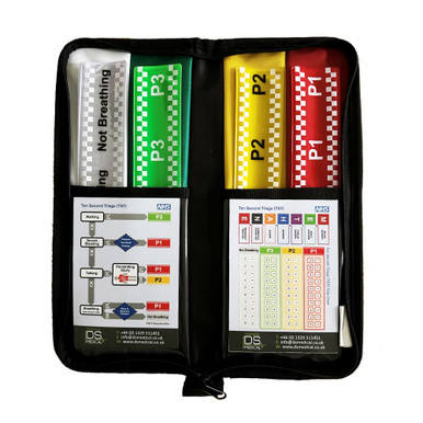 NHS Ten Second Triage Slap Bands Wallet | Scene Management | DS Medical
