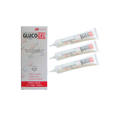 GlucoGel 25g Tube Triple Pack | Blood Glucose | DS Medical