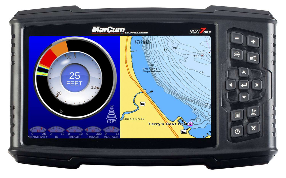 MarCum MX-7GPS Depth Finder with Navionics Lake Maps