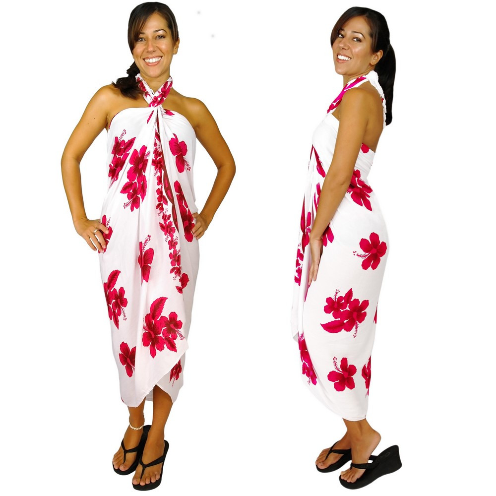 White Sarong Cover Ups - White Sarongs $10.99 & Up