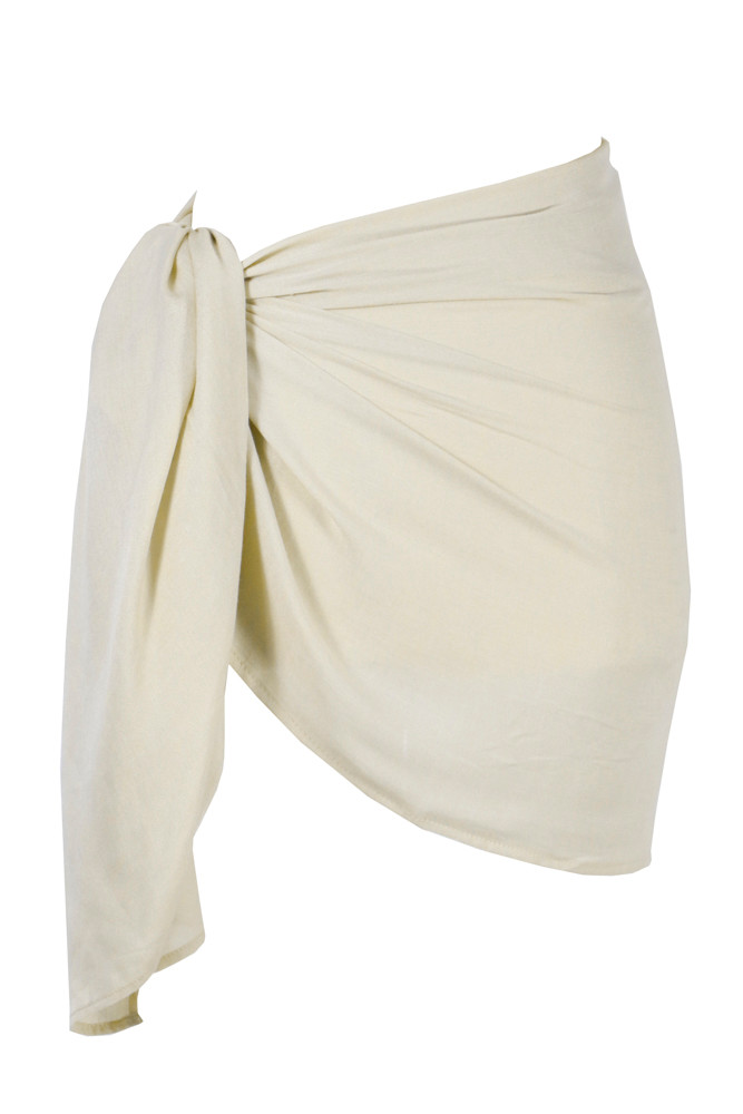 White Sarong Cover Ups - White Sarongs $10.99 & Up