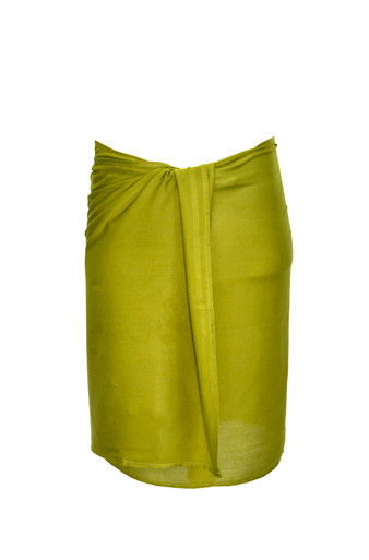 Sarong for Men, Solid Color Fringeless Sarong in Green Olive Half Short ...