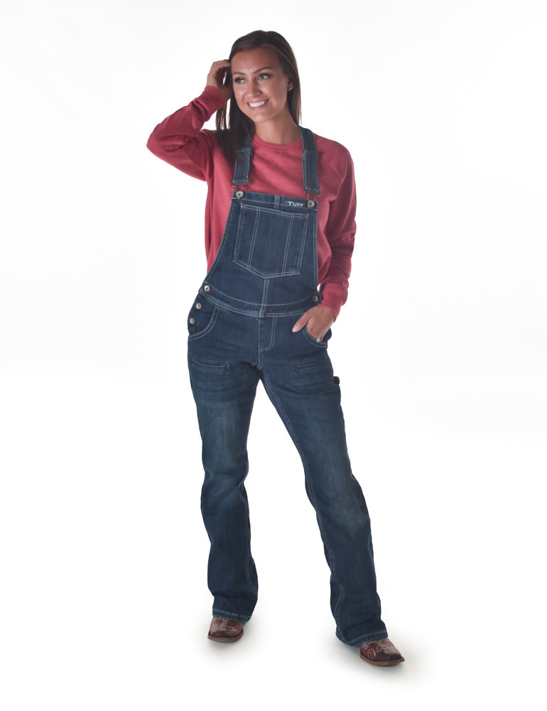 Double Down Flannel Bib Overalls - Cowgirl Tuff Co. & B. Tuff Jeans