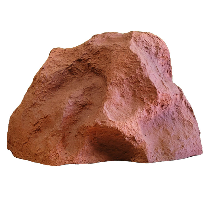 Small Fiberglass Faux Rock Cover for Garden Landscape - Clay 9" H x 13 ...
